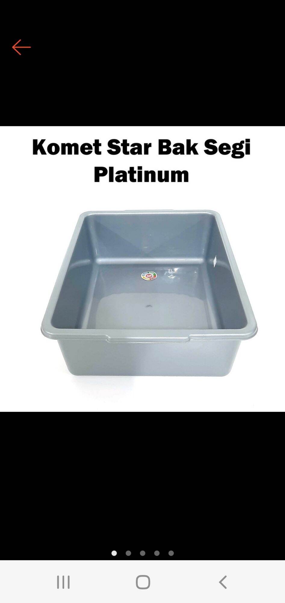 BAK ABU / BASKOM SEGI KOREA PLATINUM merk KOMET / Baki Serbaguna ...