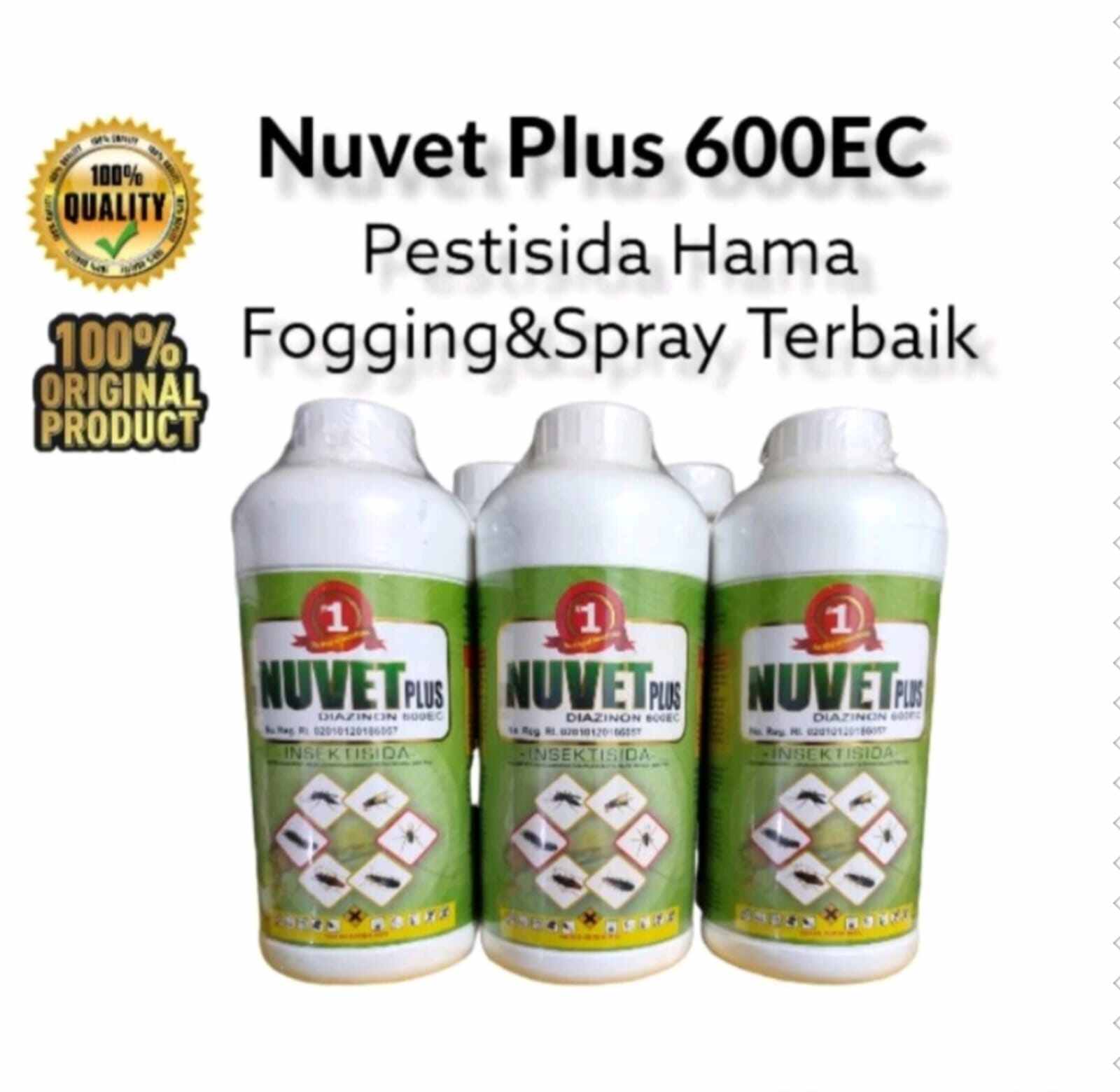 Obat fogging paling bagus NUVET PLUS Diazinon 600 EC | Lazada Indonesia