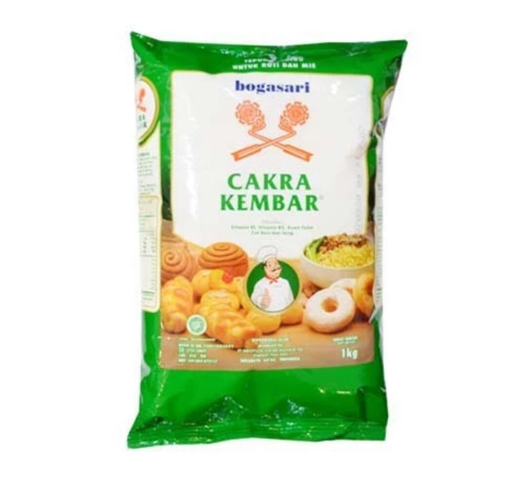 Tepung bogasari cakra kembar 1kg,tepung terigu cakra kembar 1kg ...