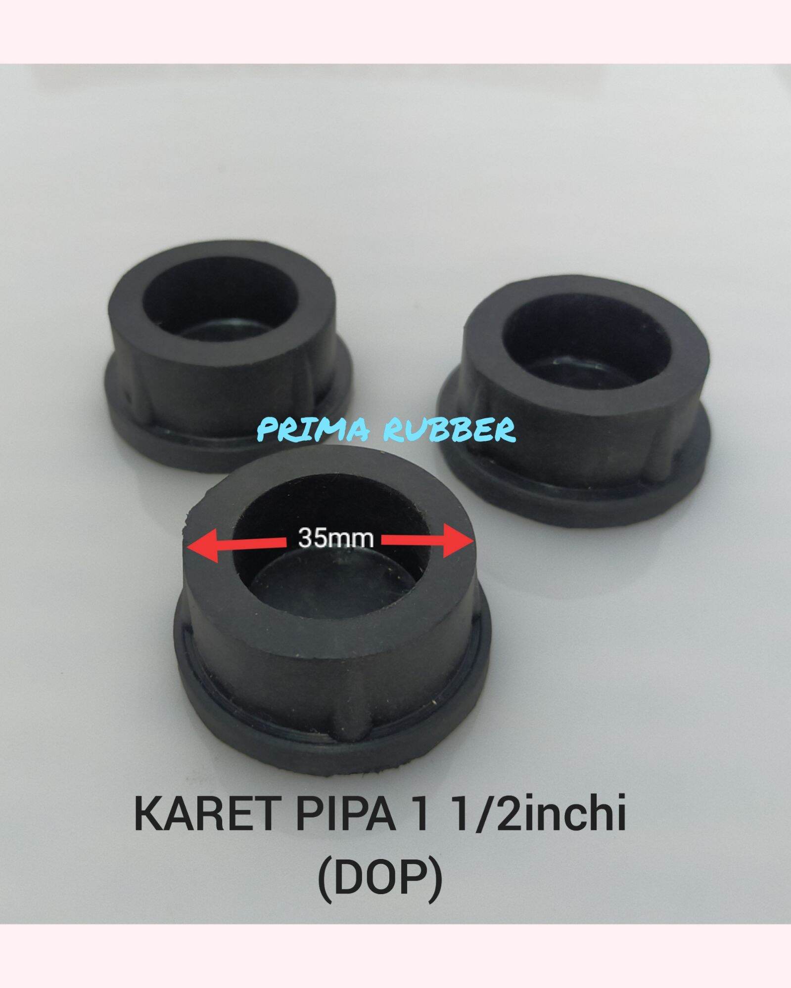 10pcs KARET KAKI PIPA 1 1/2 INCH DOP (35MM) KARET KAKI MEJA RAK KURSI ...