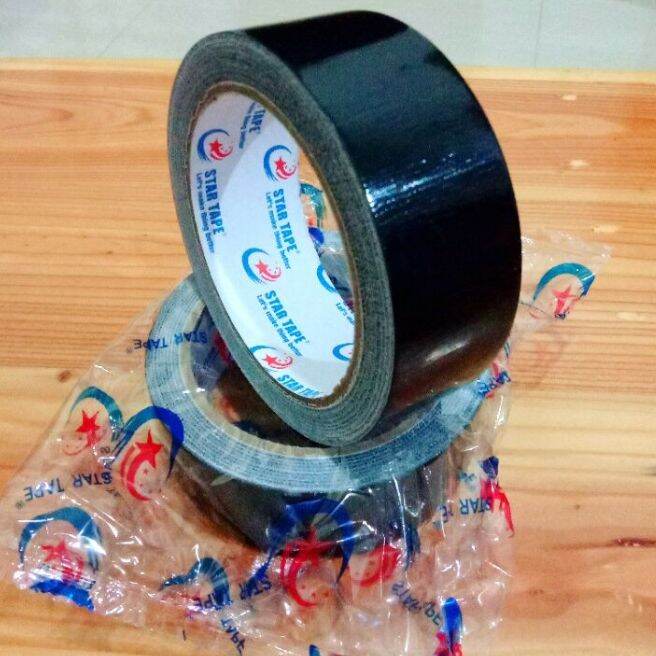 Lakban hitam cloth tape 36 mm x 12 mtr star tape-1 pcs | Lazada Indonesia