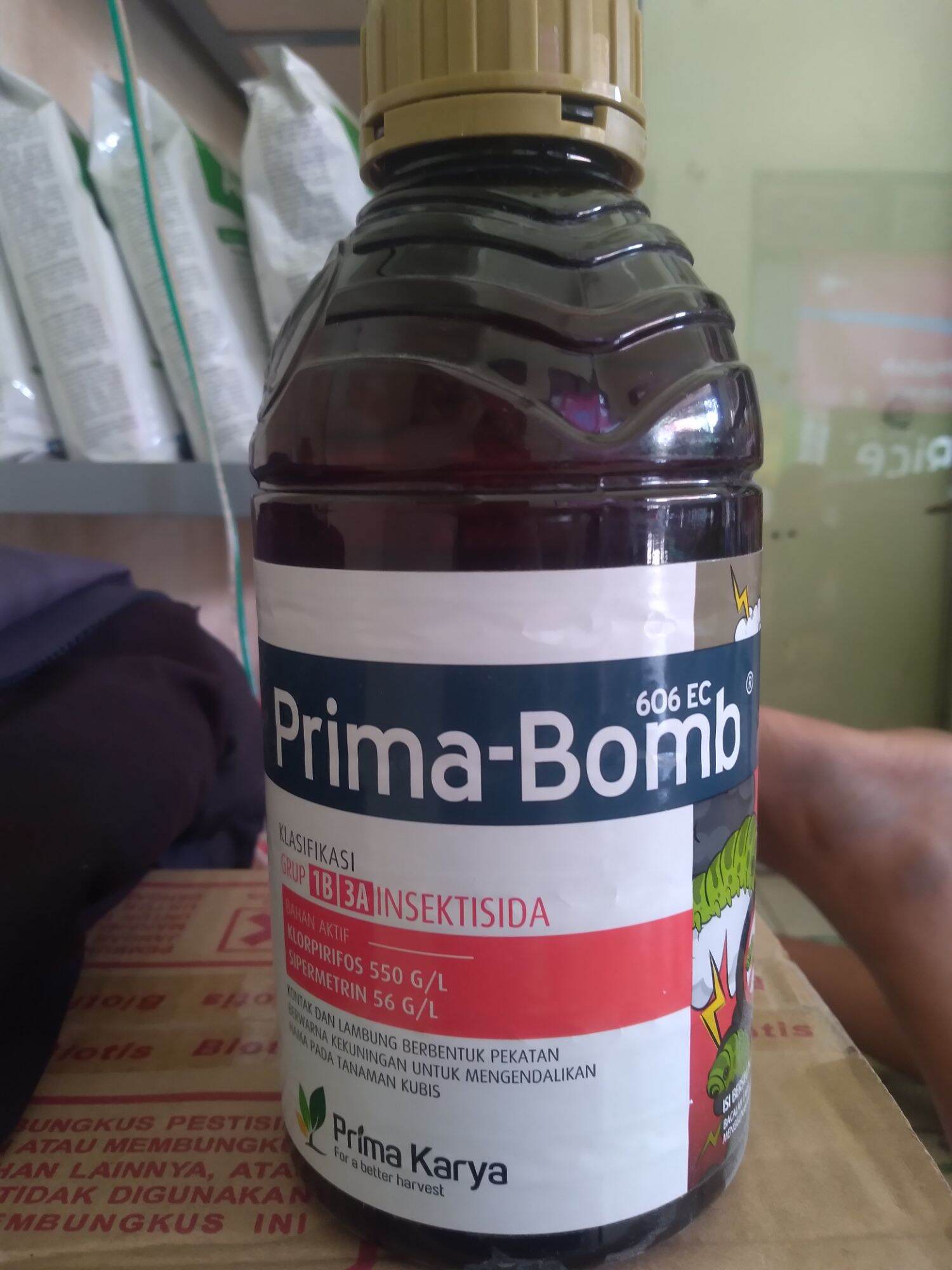 prima bomb 1 liter obat kaper ,ulat, hpp. kontak langsung | Lazada ...