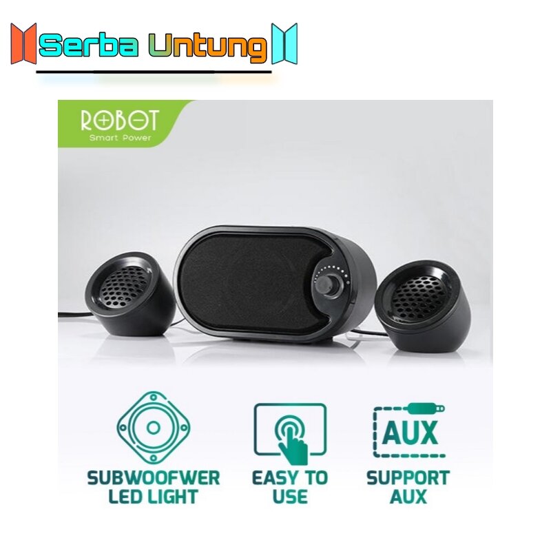 Speaker ROBOT RS170 ORIGINAL Laptop Komputer / Speaker aktif Gaming ...