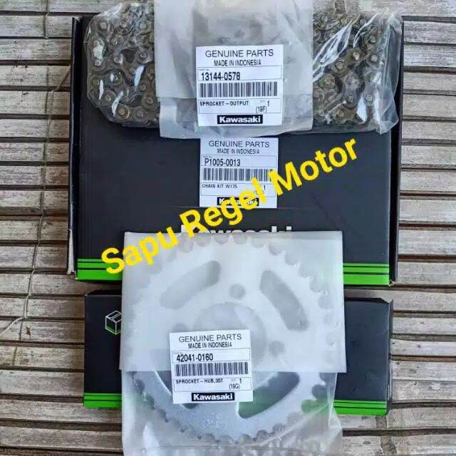 Gir set w175 w 175 P1005-0013 original kawasaki | Lazada Indonesia