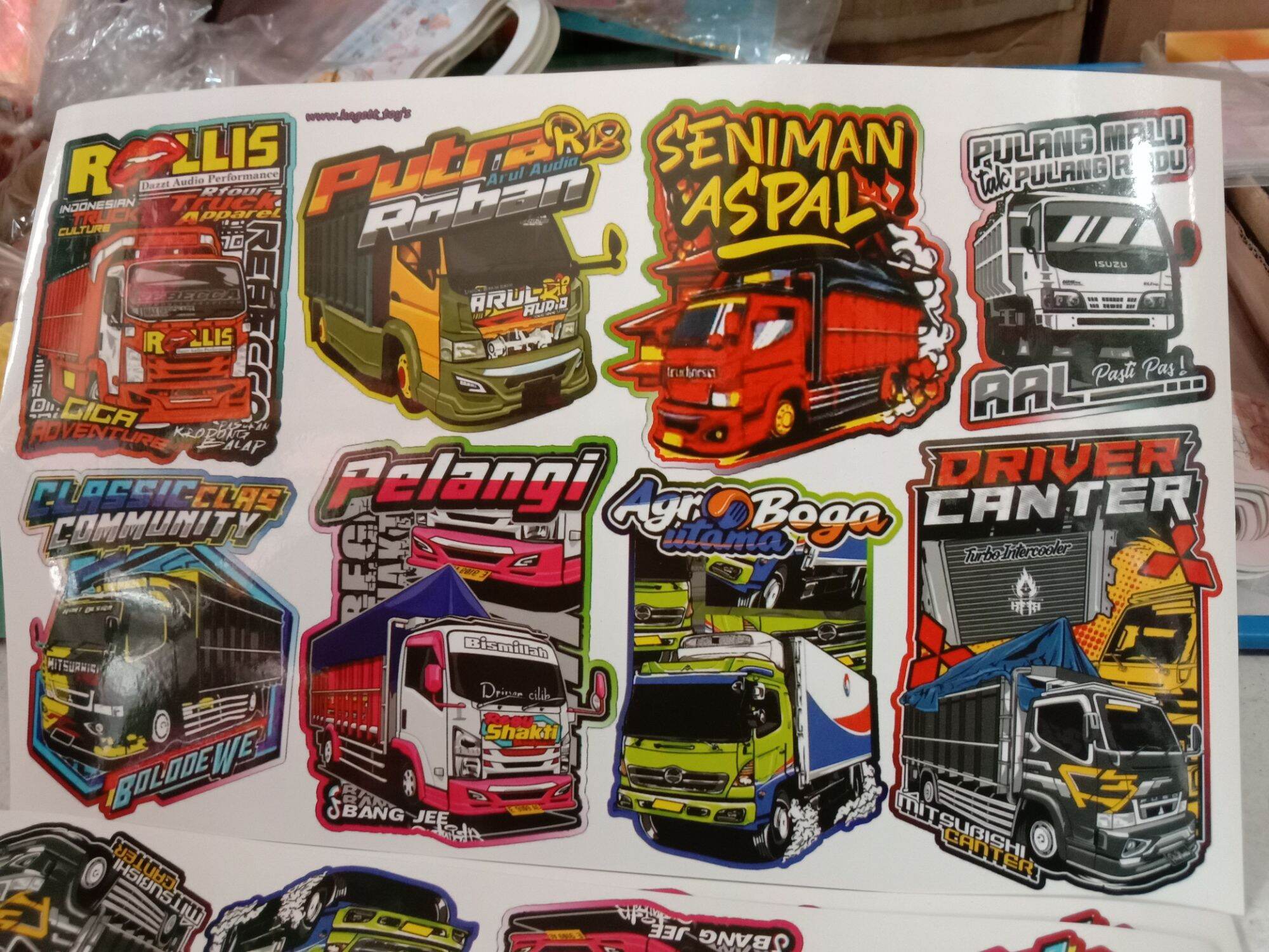 1 LEMBAR SETIKER TEMPELAN TRUK OLENG | Lazada Indonesia
