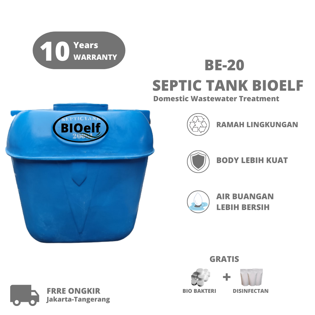 Septic Tank Biofilter, Biotech, BIOelf 2000 Liter | Lazada Indonesia