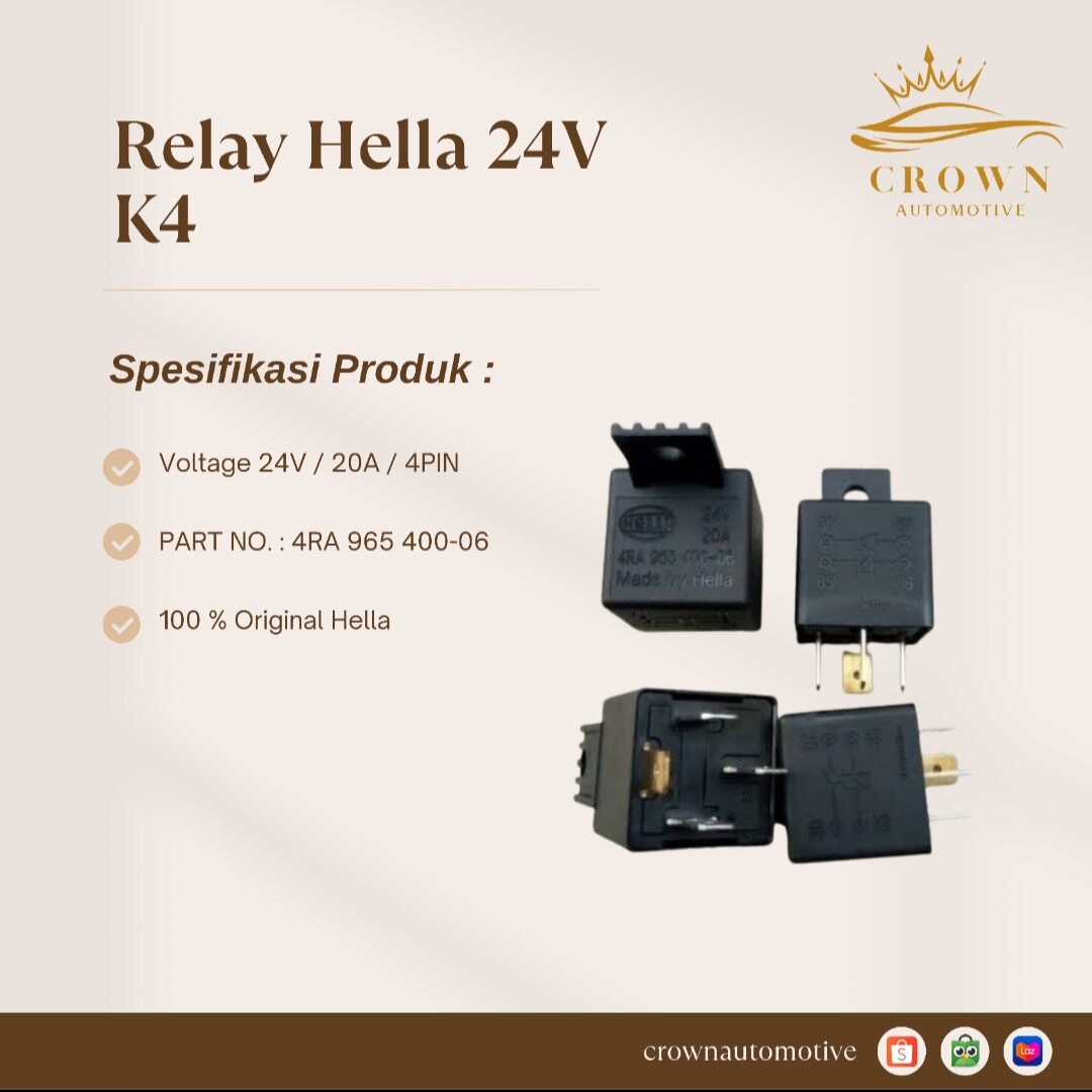 Relay Hella 24V K4 Original | Lazada Indonesia