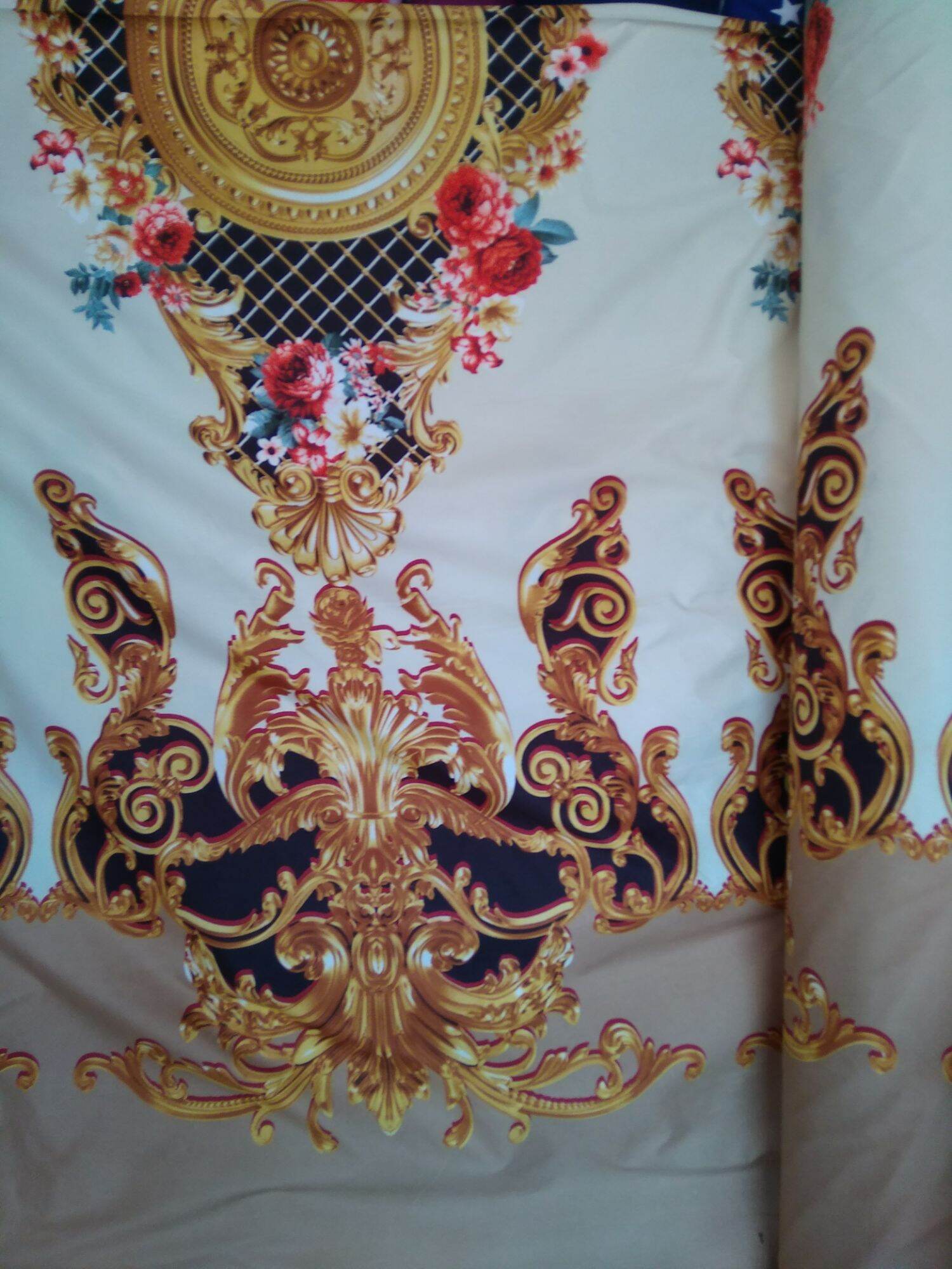 kain bahan polymicro meteran harga per 50cm motif batik | Lazada Indonesia