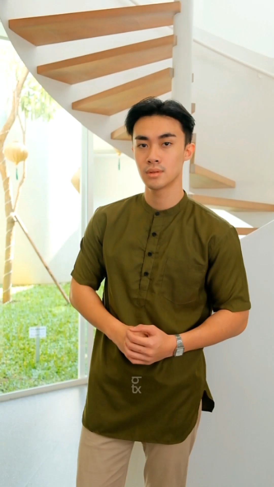 BTX – Baju Kemeja Atasan Pria Lengan Pendek Premium Arrayan - Hazelnut ...