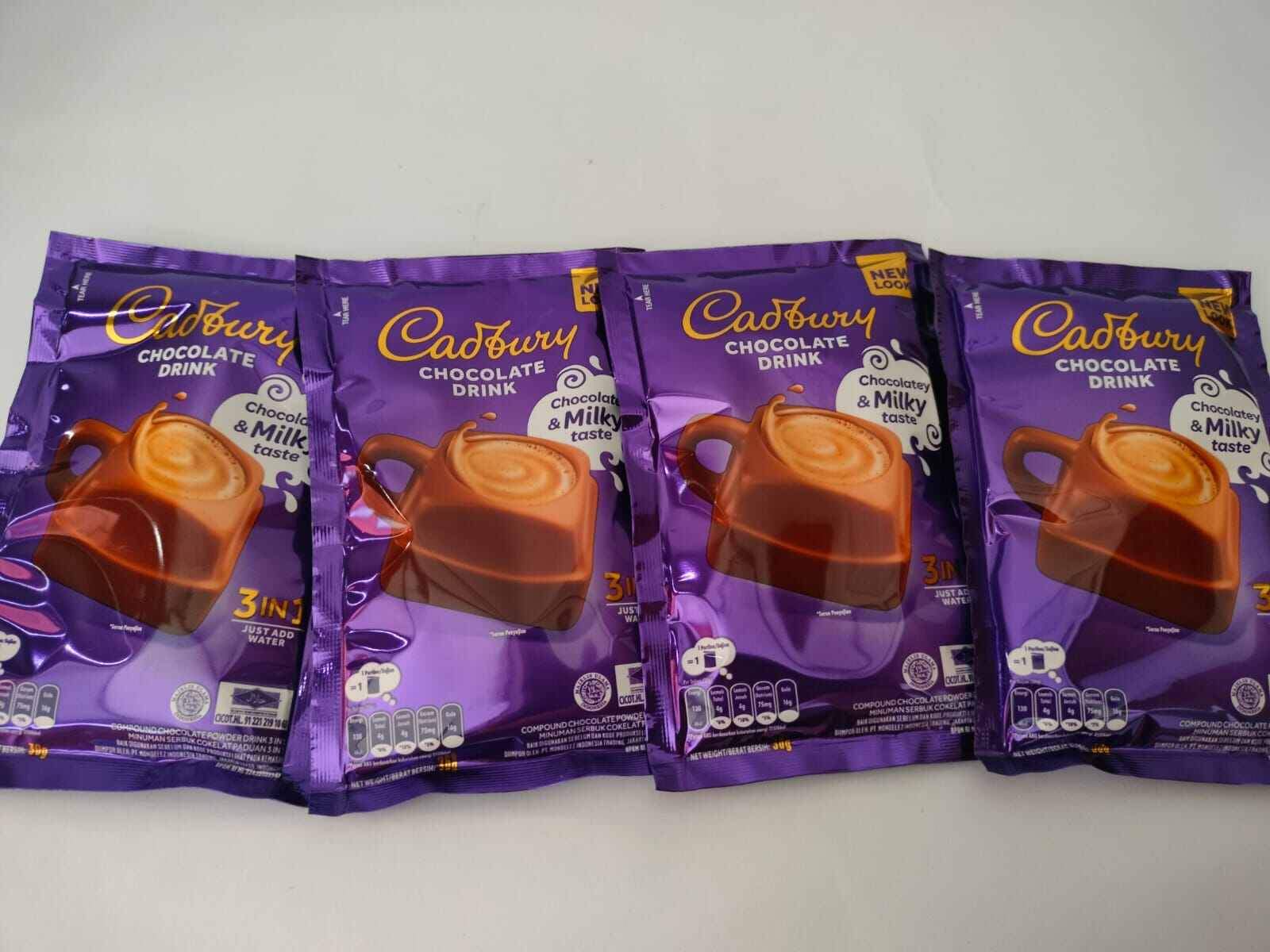 minuman coklat Cadbury chocolate drink 3 in 1 kemasan sachet | cokelat ...