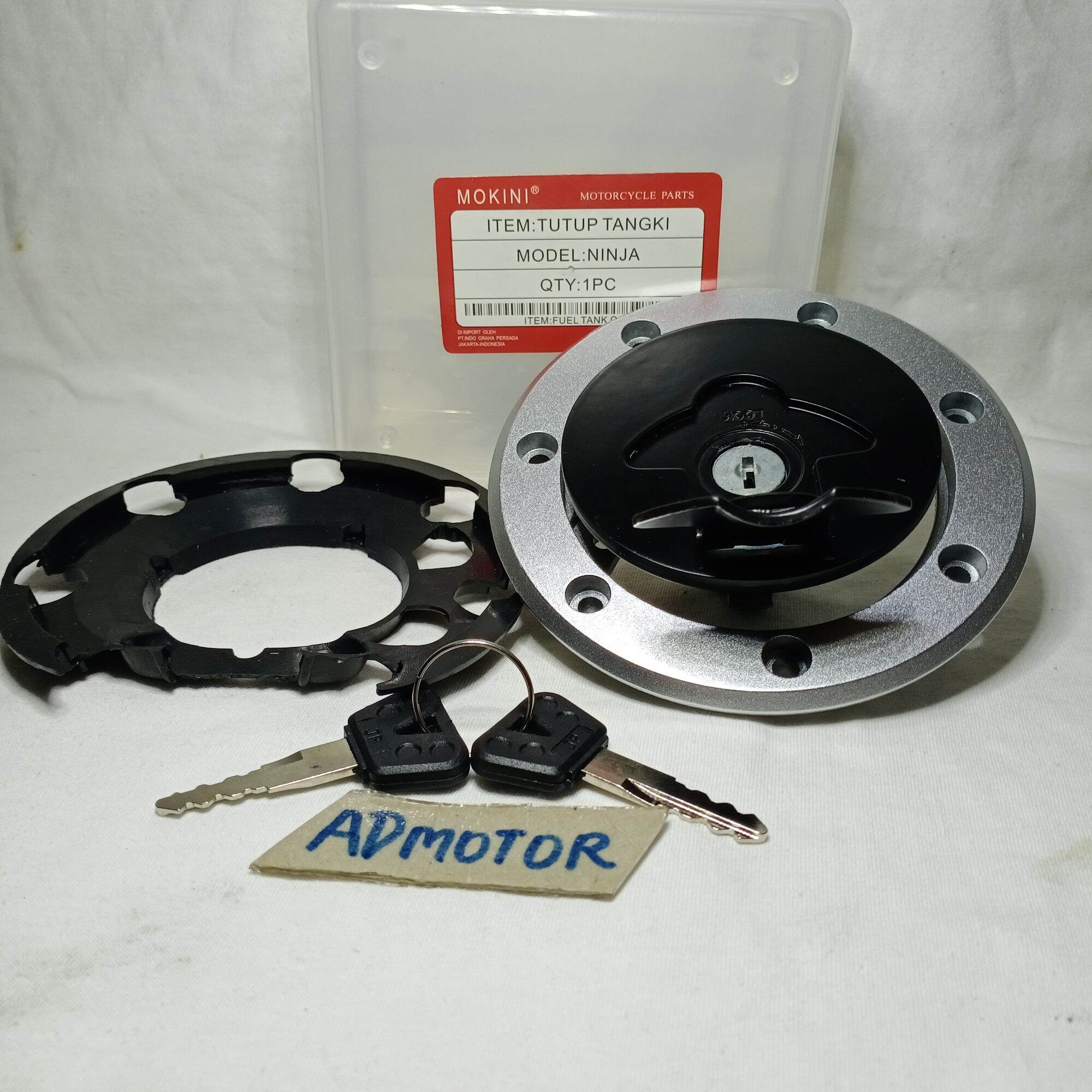 tutup tangki tutup tank ninja,ninja r,ninja rr plus karet bahan besi ...