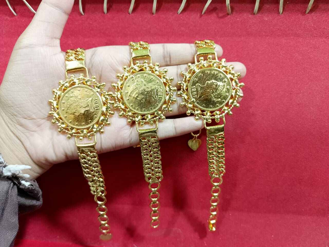 Gelang Merica, Rupiah, Ringgit, Suku, Matahari Koin Mirip Emas Asli 24K ...