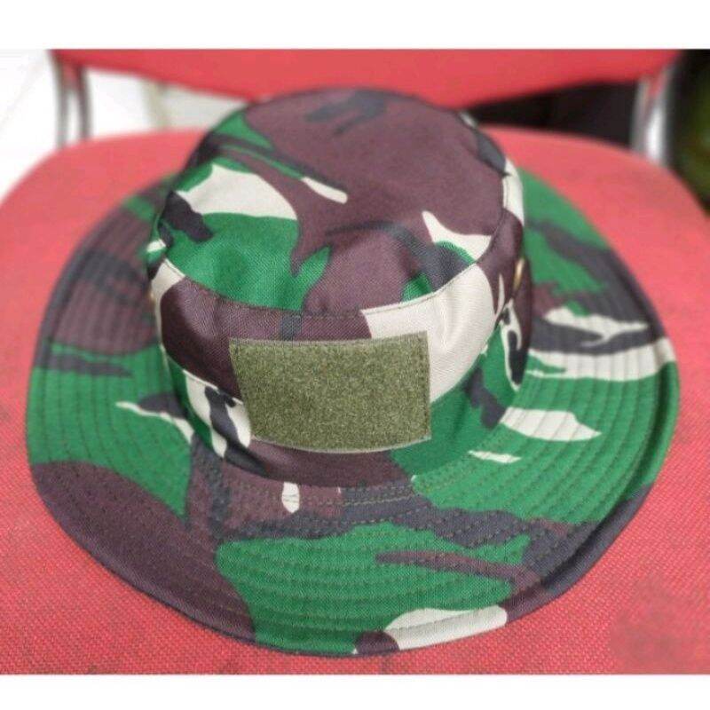 TOPI RIMBA LORENG MALPINAS BAHAN SRITEX/ RIPSTOP/Topi rimba loreng ...