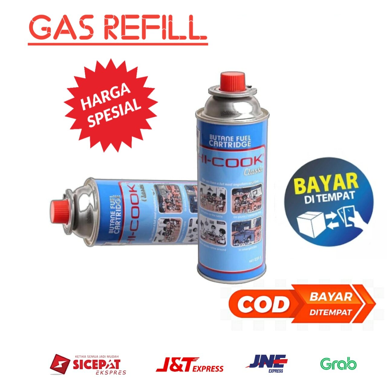 Gas Portable Hi-cook Wonder Fuel Bright Gas Tokai | Lazada Indonesia