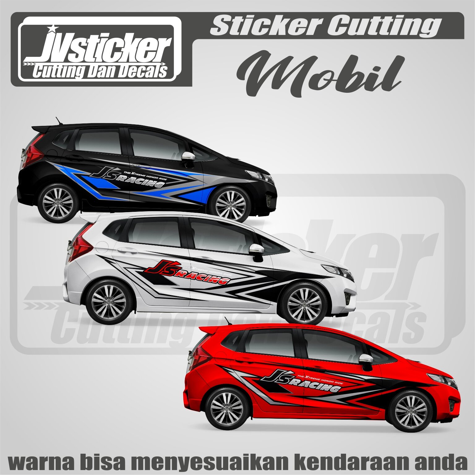 sticker mobil pulsa balap cutting sticker + bismillah | Lazada Indonesia