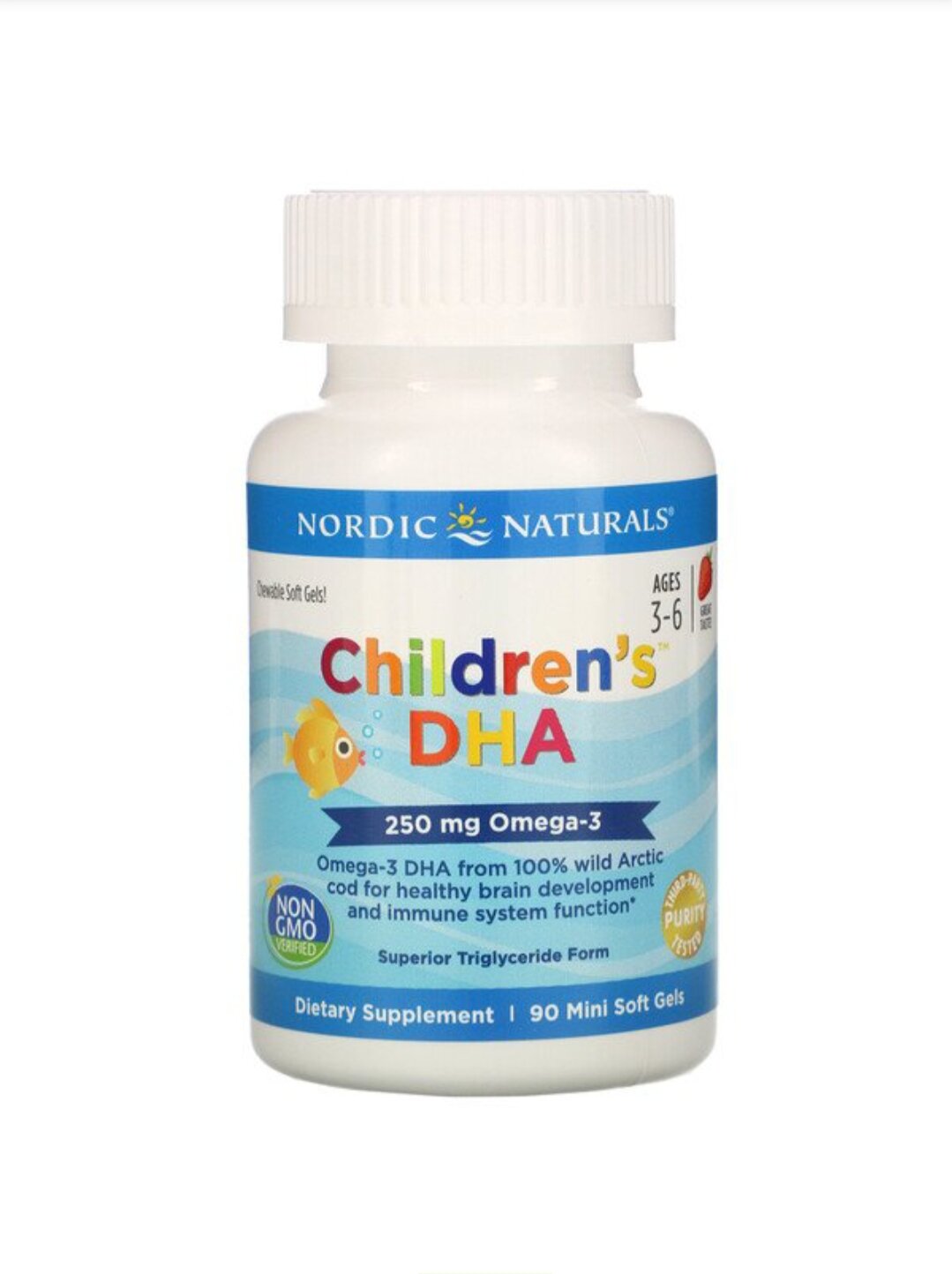 Nordic naturals children's DHA 250mg omega 3 90.mini softgel | Lazada ...