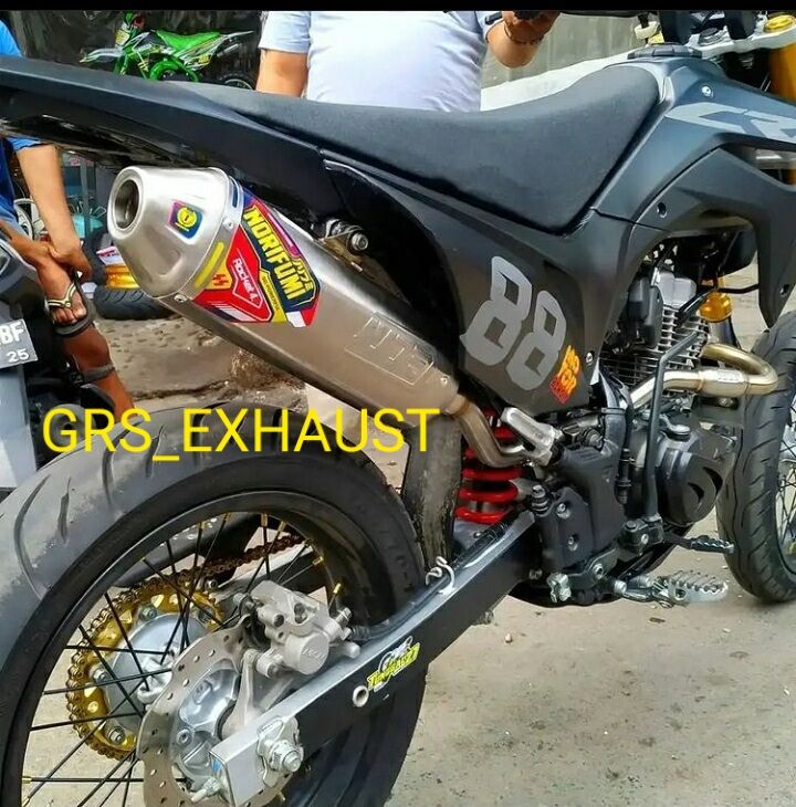 Logo baru.. Knalpot Norifumi Rocket 4 SS power full pnp CRF150, KLX150 ...