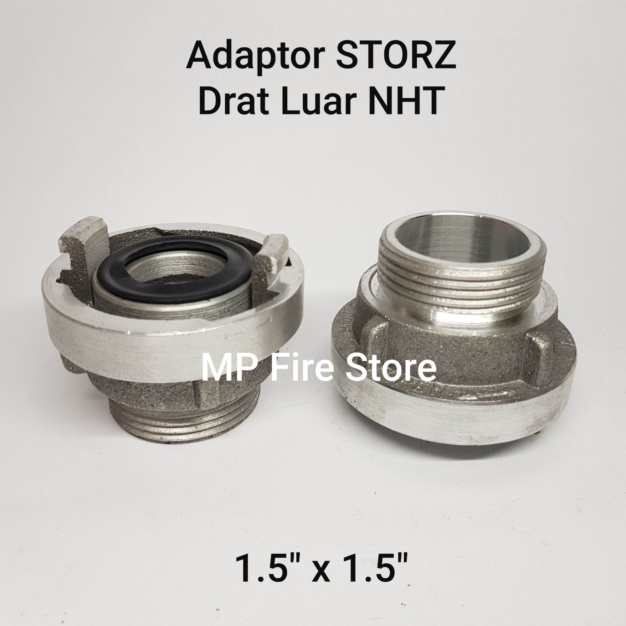 FIRE ADAPTOR STORZ 1.5 x 1.5 " DRAT LUAR NHT HYDRANT PEMADAM ALUMINIUM ...