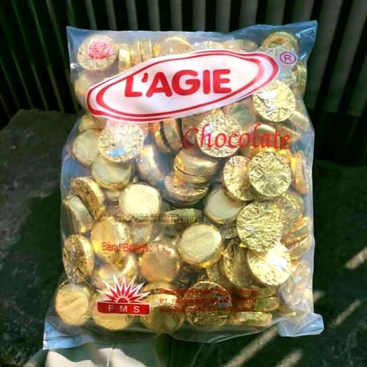 Coklat Koin Emas kismis Lagie Golden Coin Raisin | Lazada Indonesia