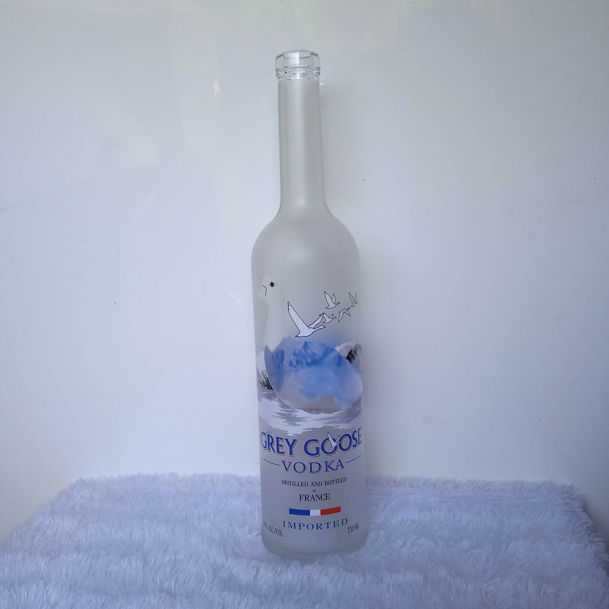 botol grey goose vodka tanpa tutup / botol bekas miras / botol minuman ...