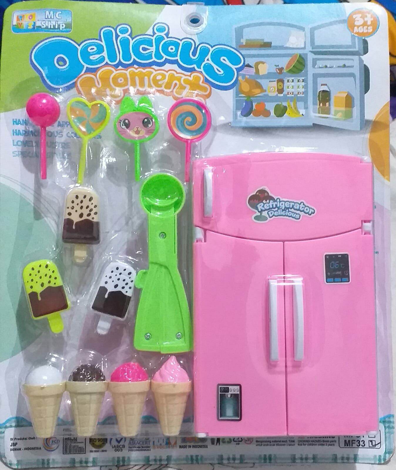 MAINAN MINI KULKAS 2 PINTU DAN ISI | Lazada Indonesia
