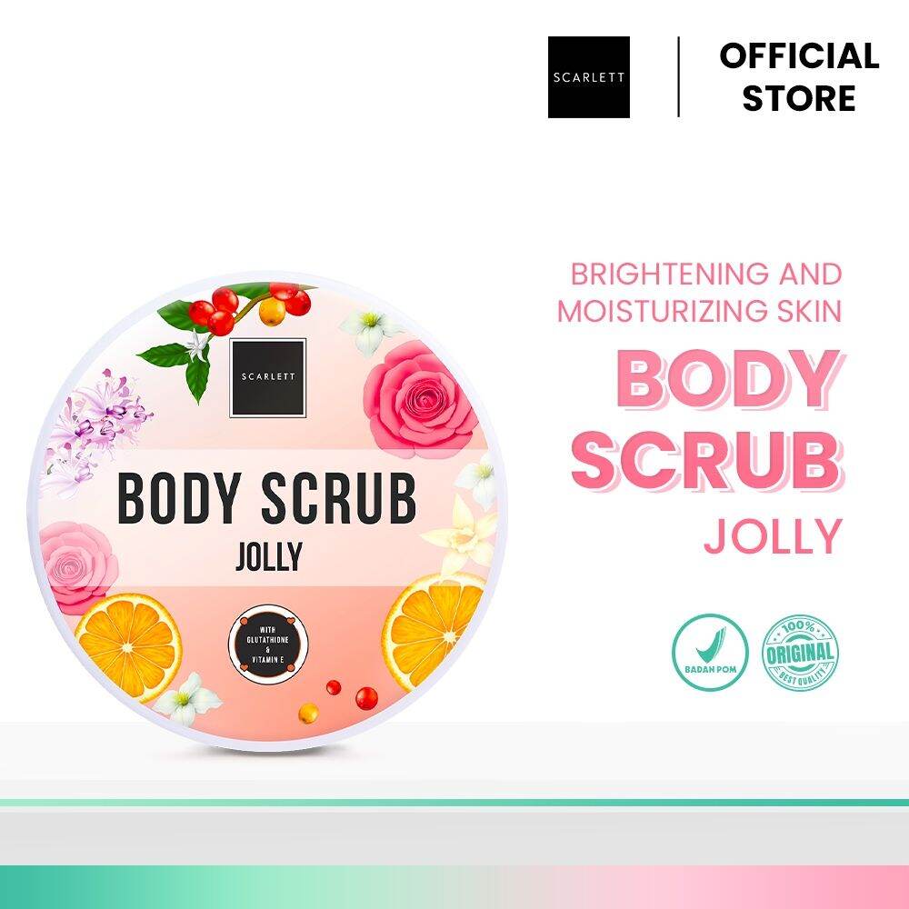 Scarlett Whitening Body Scrub Jolly 250 ml | Lazada Indonesia