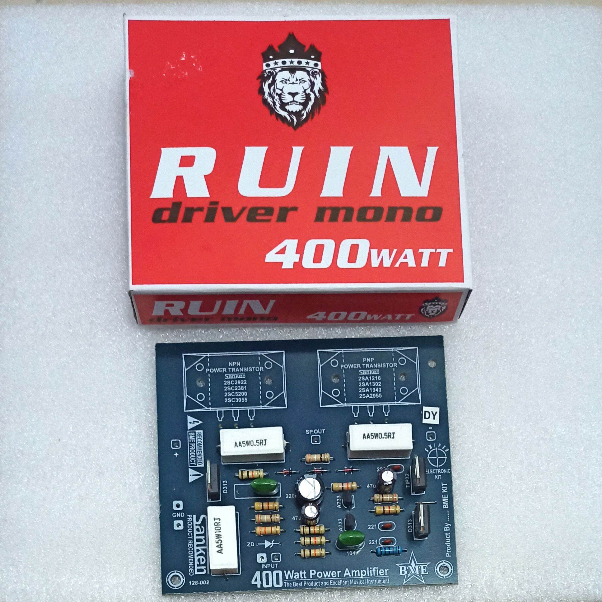 KIT Driver Power Amplifier RUIN 400 Watt Mono By BME | Lazada Indonesia