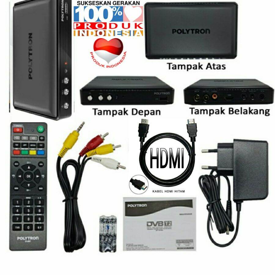 POLYTRON DVB-T2 PDV T2 VERSI TERBARU TV DIGITAL FULL HD TV TABUNG/LED ...