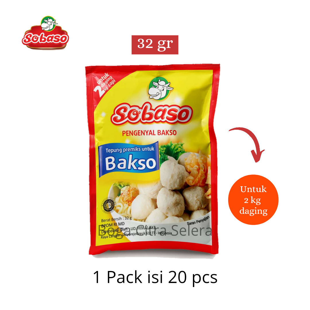 Sobaso Pengenyal Bakso 32gr (1 pack isi 20 pcs) | Lazada Indonesia