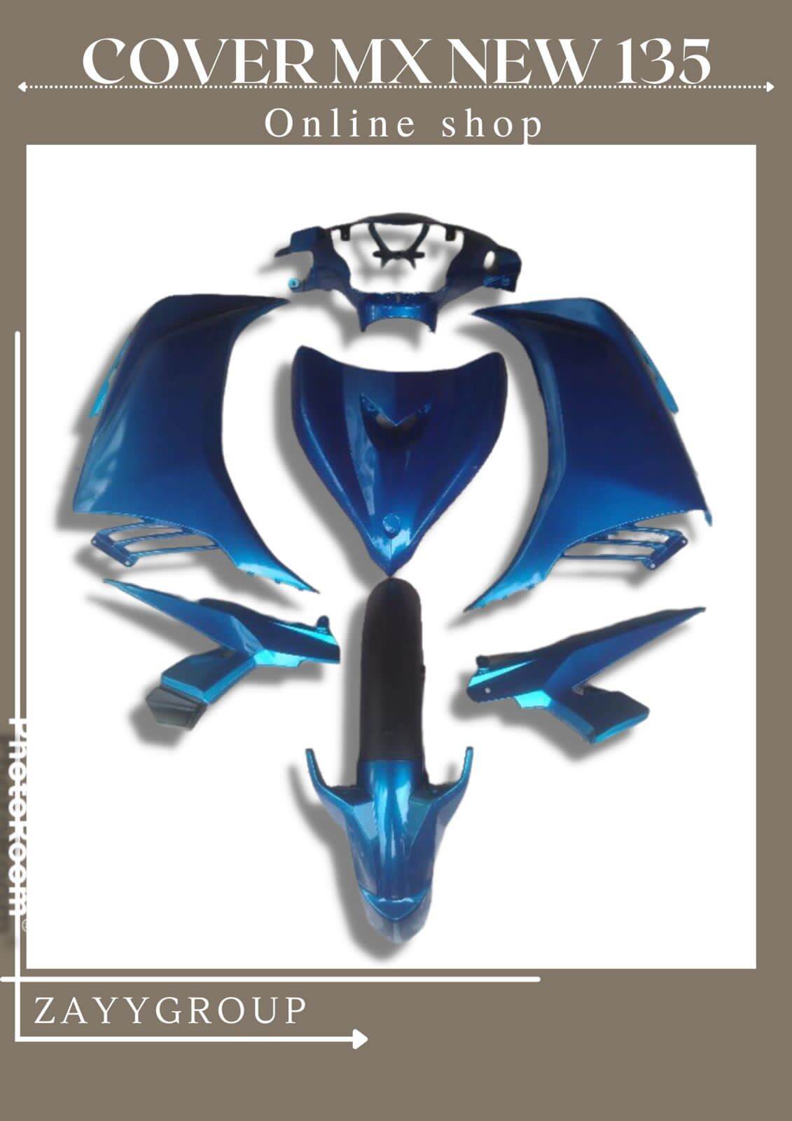 Full Body Alus Yamaha Jupiter MX New 135cc Warna Biru | Lazada Indonesia
