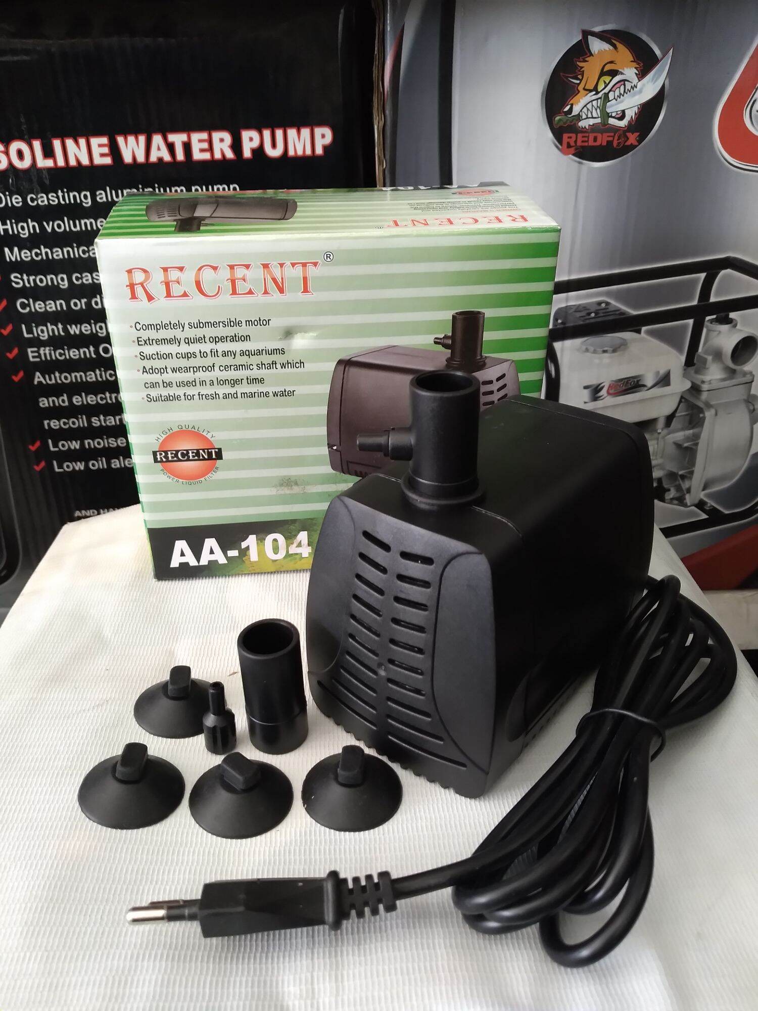 Pompa Kolam Ikan RECENT AA-104 / Pompa Celup Aquarium RECENT AA-104 ...