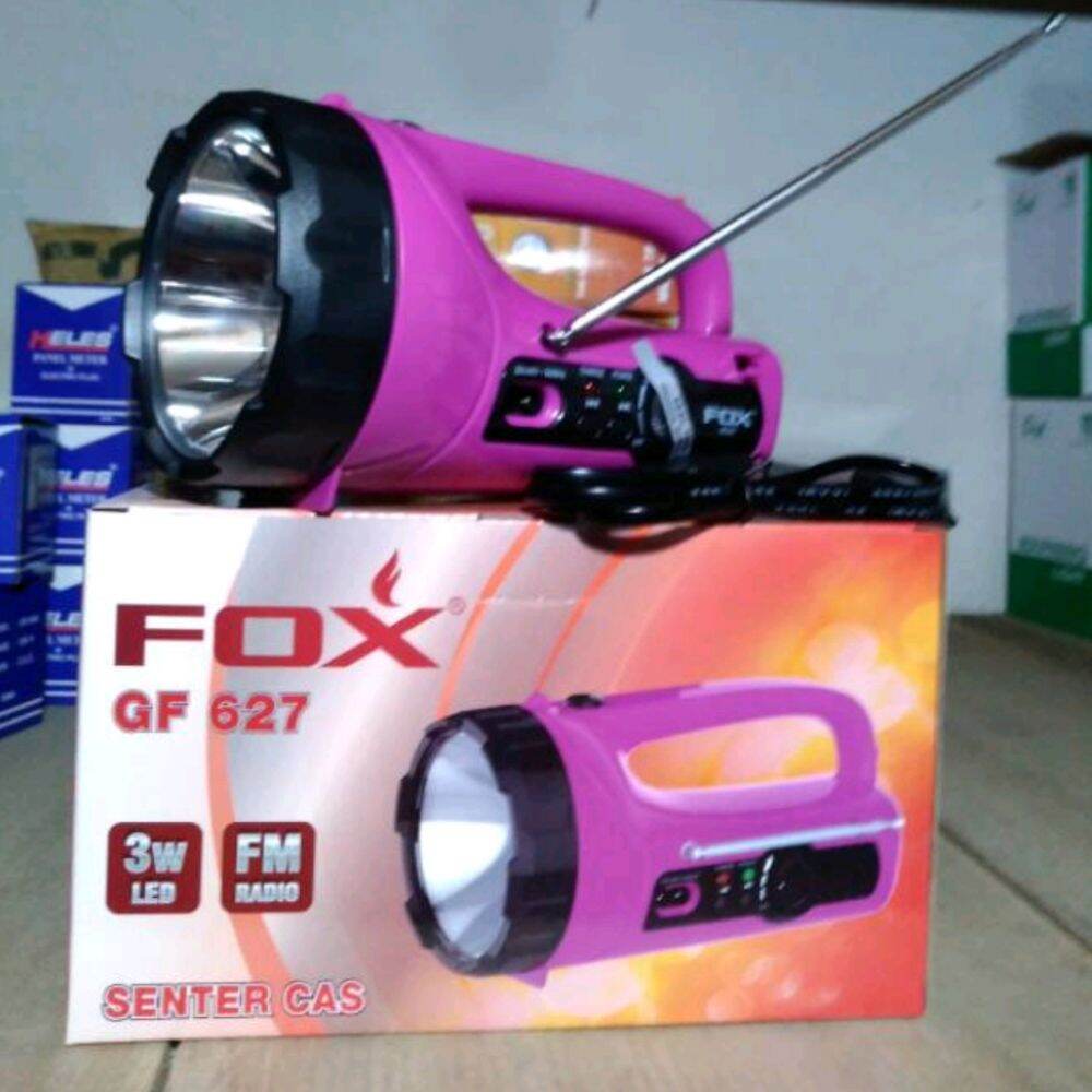 SENTER JINGJING + RADIO FOX GF-627/SENTER LED 3 WATT RECHARGEABLE ...