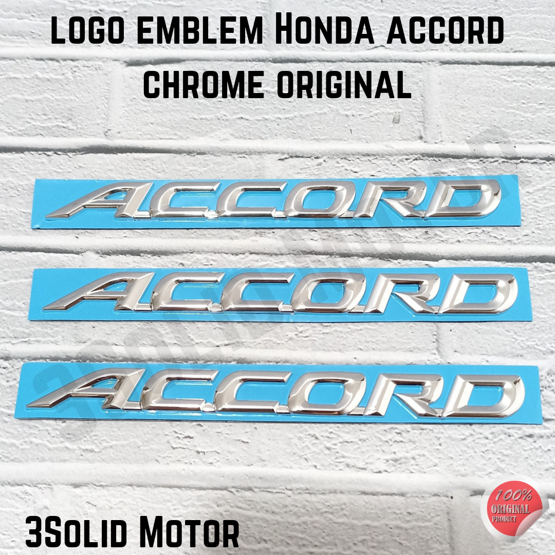 LOGO EMBLEM HONDA ACCORD CHROME 16.9 CM ORIGINAL | Lazada Indonesia