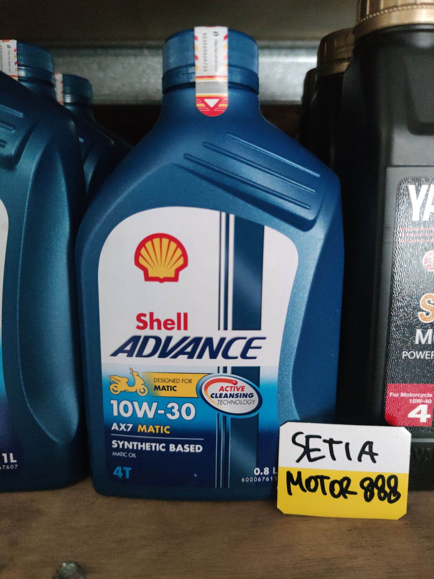 Oli Motor Shell Matic Advance 4T AX7 Scooter 10W-30 0,8L Synthetic Oil ...
