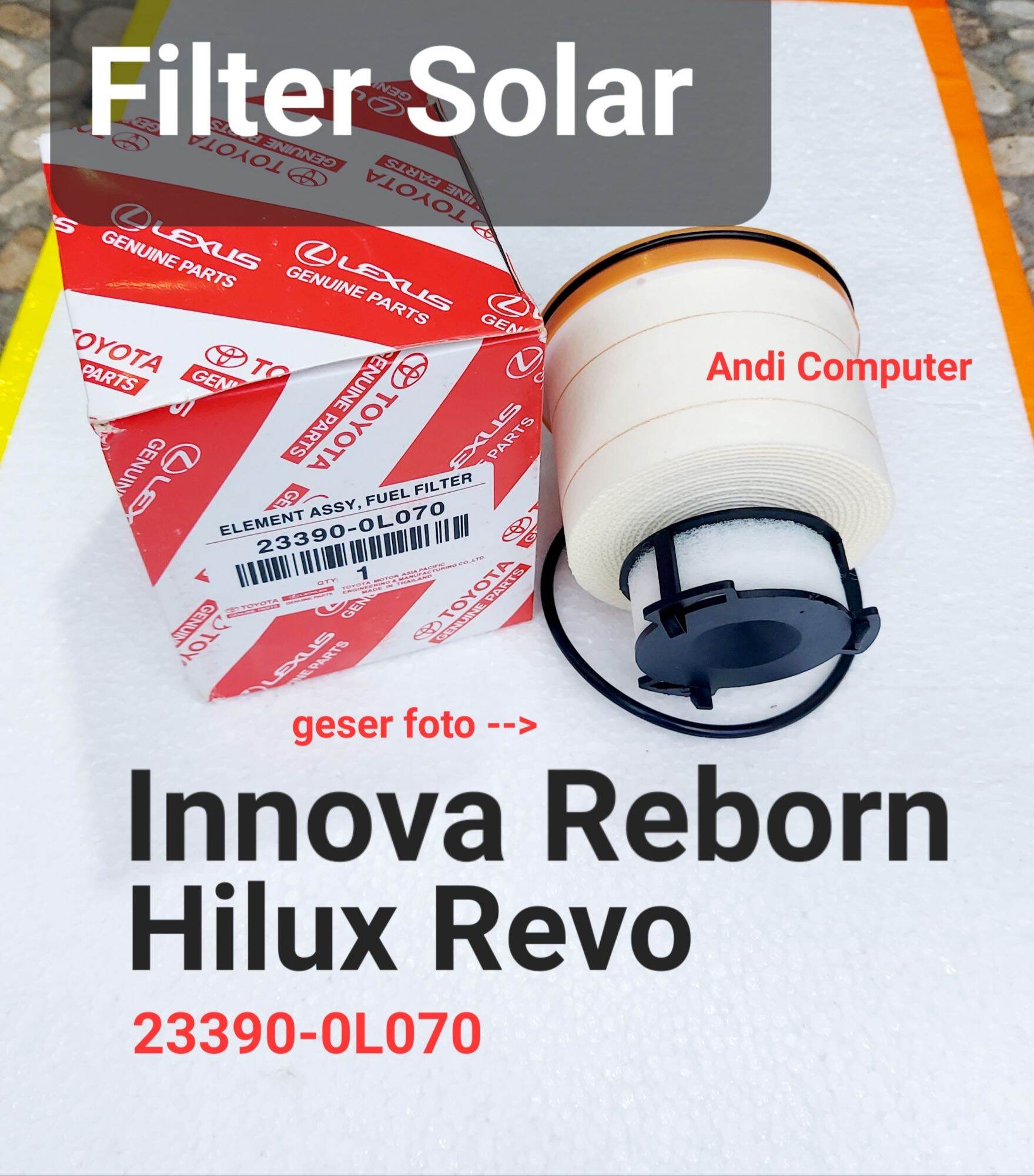 Filter Solar Mobil Toyota Innova Inova Reborn Ribon Hilux Revo | Lazada ...