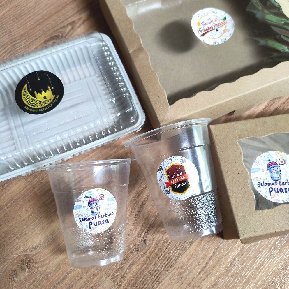 Stiker Selamat Berbuka Puasa Buat Kemasan Takjil isi 100 | Lazada Indonesia
