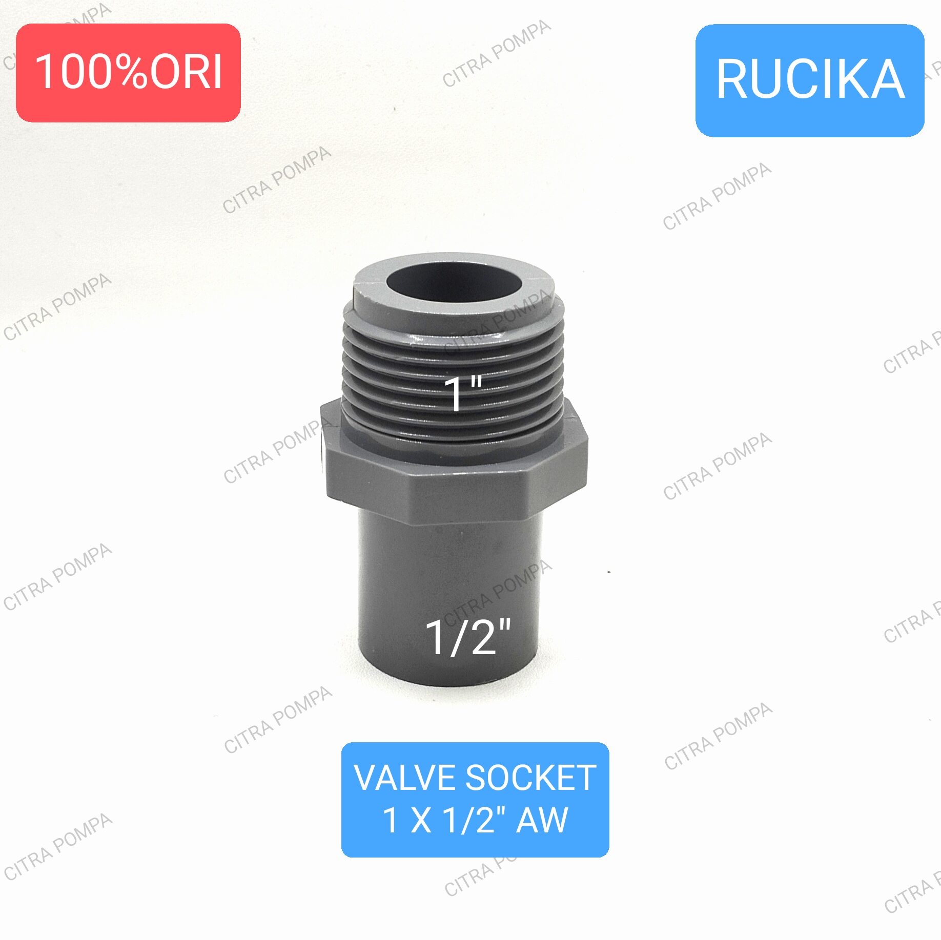 RUCIKA SDL 1 X 1/2" AW / VALVE SOCKET 1 X 1/2" AW / SOCK DRAT LUAR 1 X ...