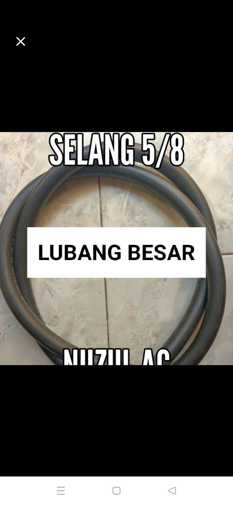 Selang House AC Mobil Ukuran 5/8 Lubang Besar - Baru | Lazada Indonesia