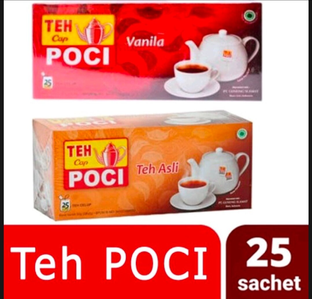 Teh Celup Cap Poci Aroma Vanilla& Original 25 Bags - Teh Poci - Tea Bag ...