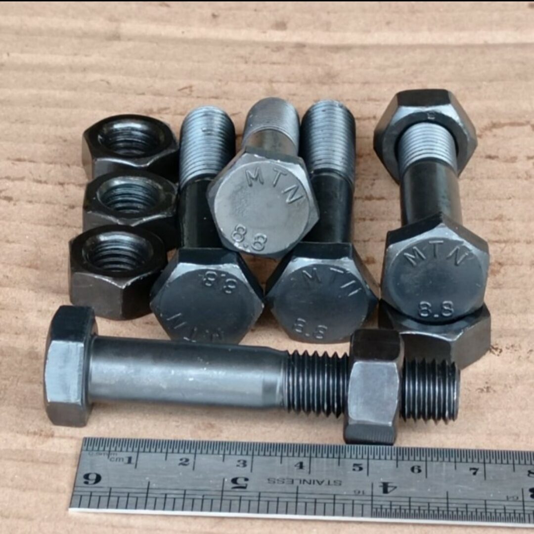 BAUT BAJA M12X65 HALF DRAT. BAUT MUR HTB 8.8 M12 X 65 KUNCI 19 GRADE 8.8. | Lazada Indonesia