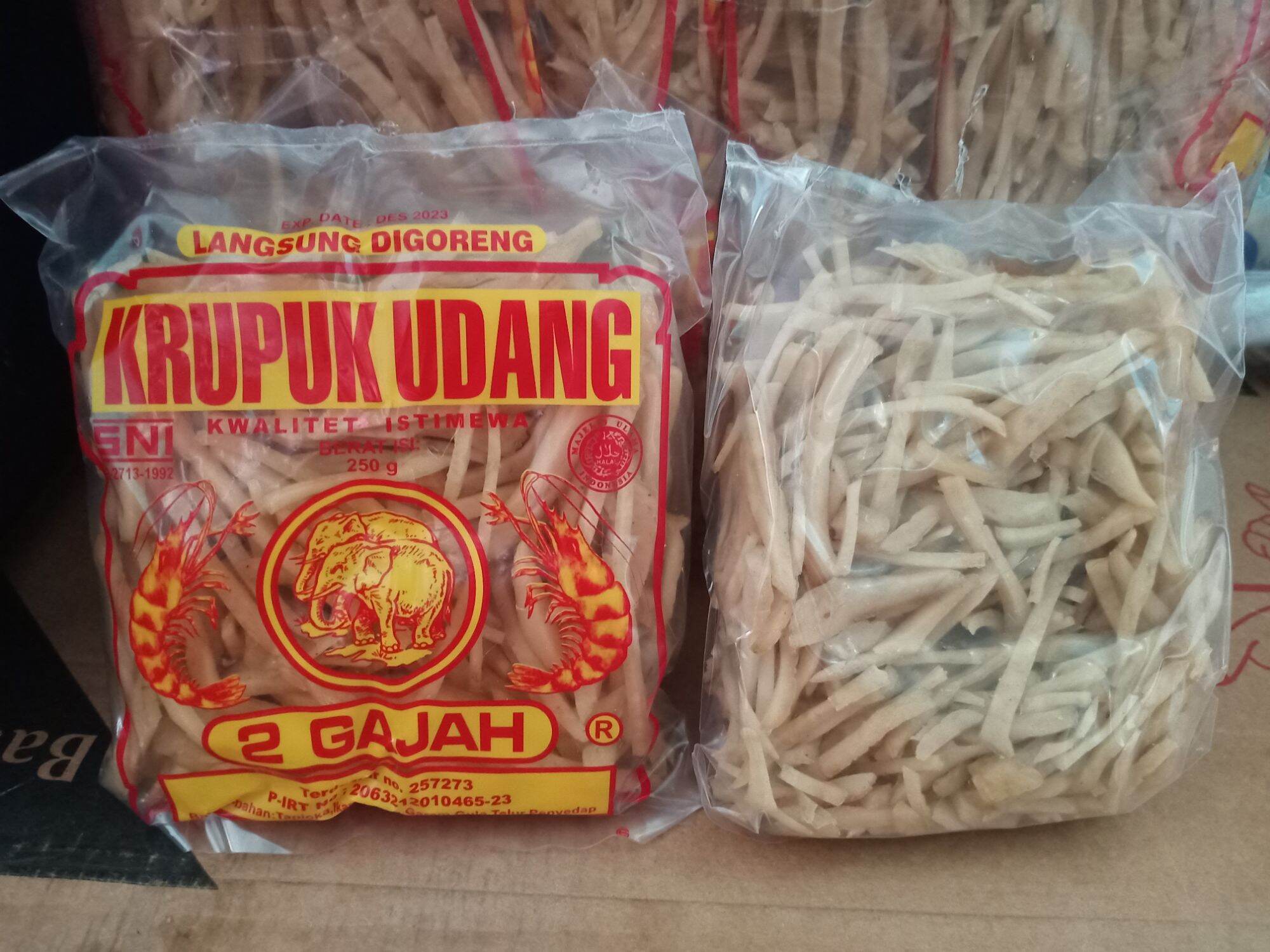 krupuk udang stik cap 2 gajah 250 gram | Lazada Indonesia