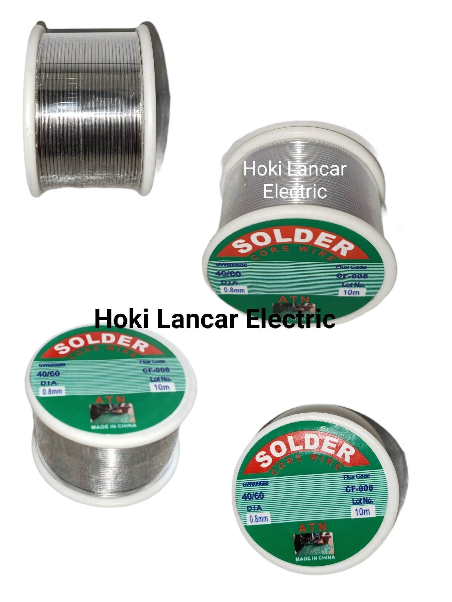 TIMAH SOLDER ATN 0.8mm 10 Meter 200 Gram / Timah solder 10M / Core Wire ...