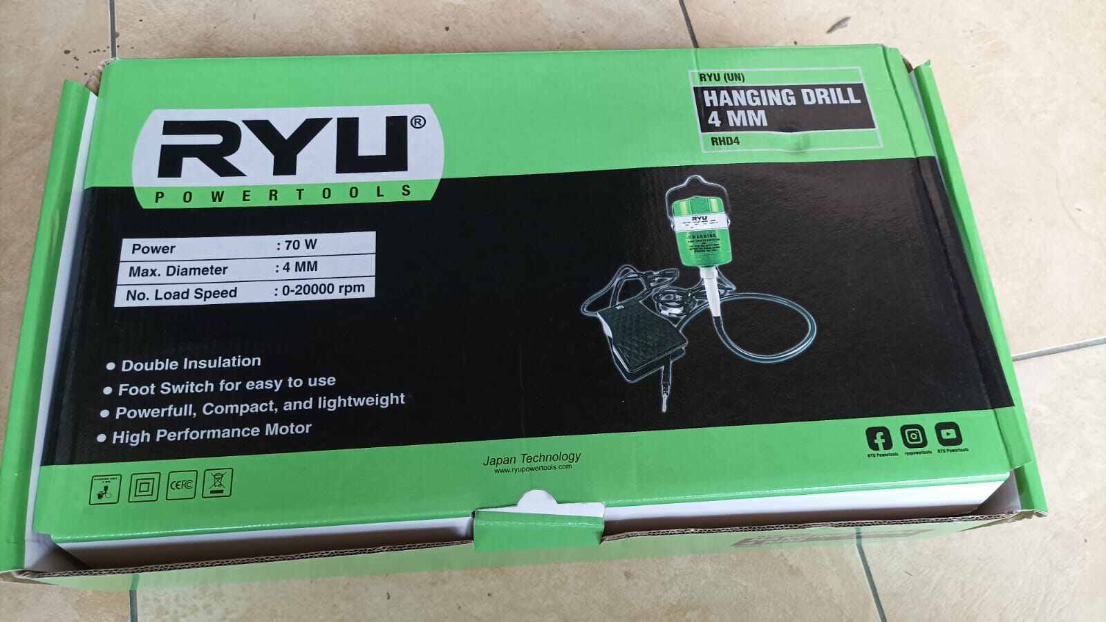 TEKIRO RYU RHD4 Bor Gantung / Hanging Drill / Mesin Bor Gantung RYU ...