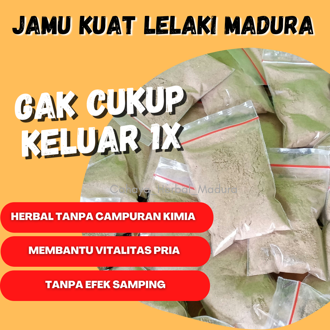 Jamu Tahan Lama Pria Dewasa Ramuan Madura Jamu Jantan Pria Perkasa Jamu Kuat Lelaki Madura