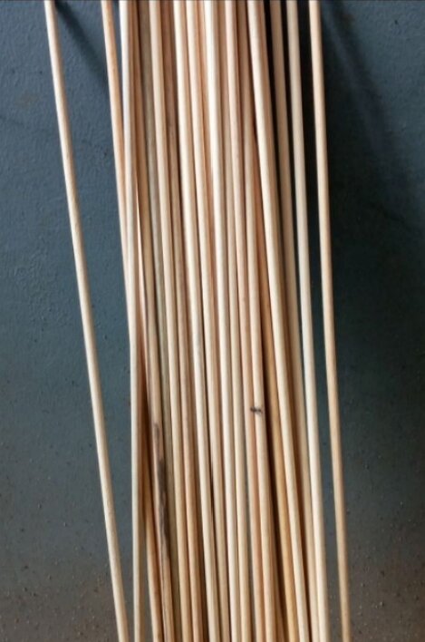 Tiang sangkar burung kayu jati bulat diameter 8mm panjang 1meter 10pcs ...