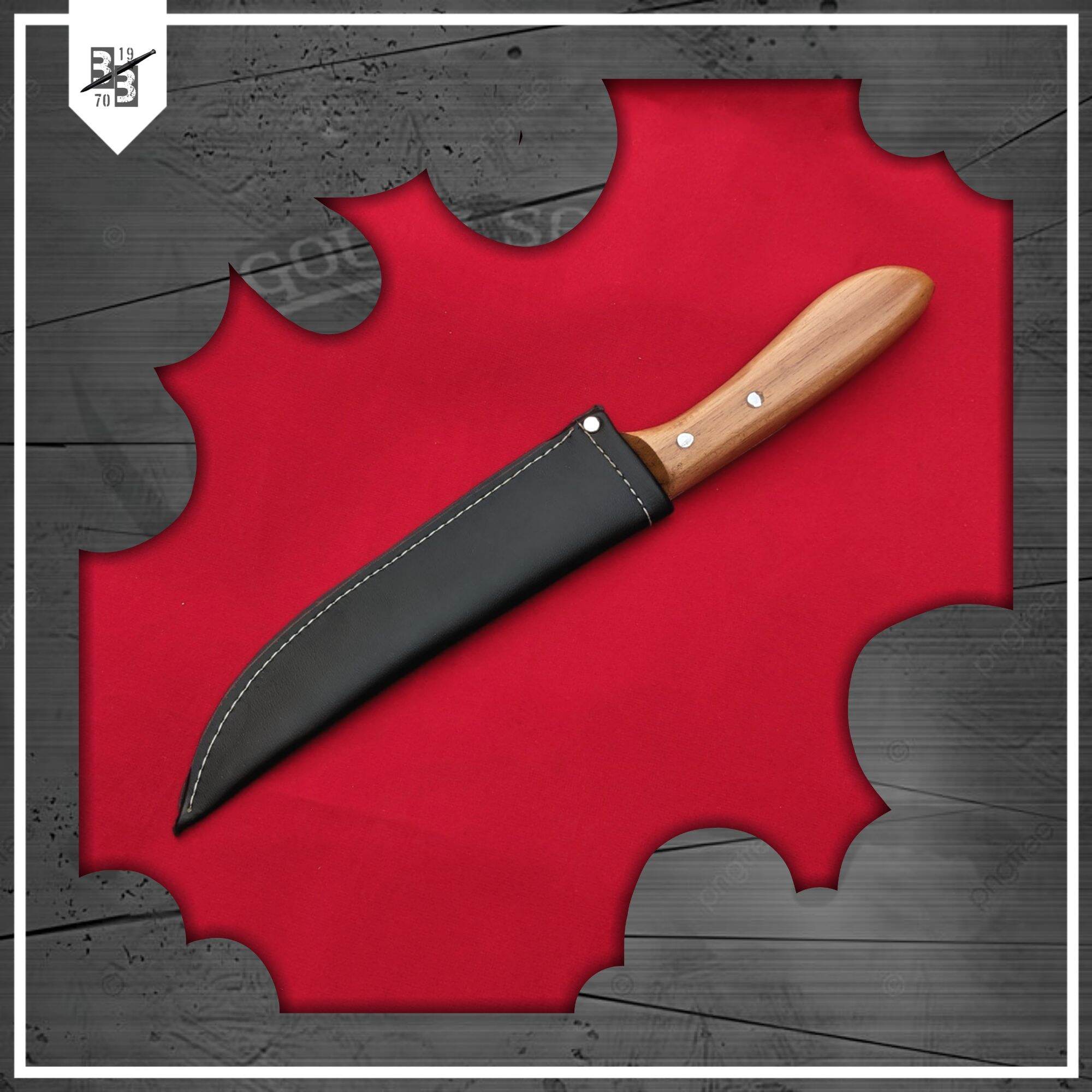 Pisau dapur Pisaw daging Pisou sisit handle kayu baja 1 mm | Lazada ...