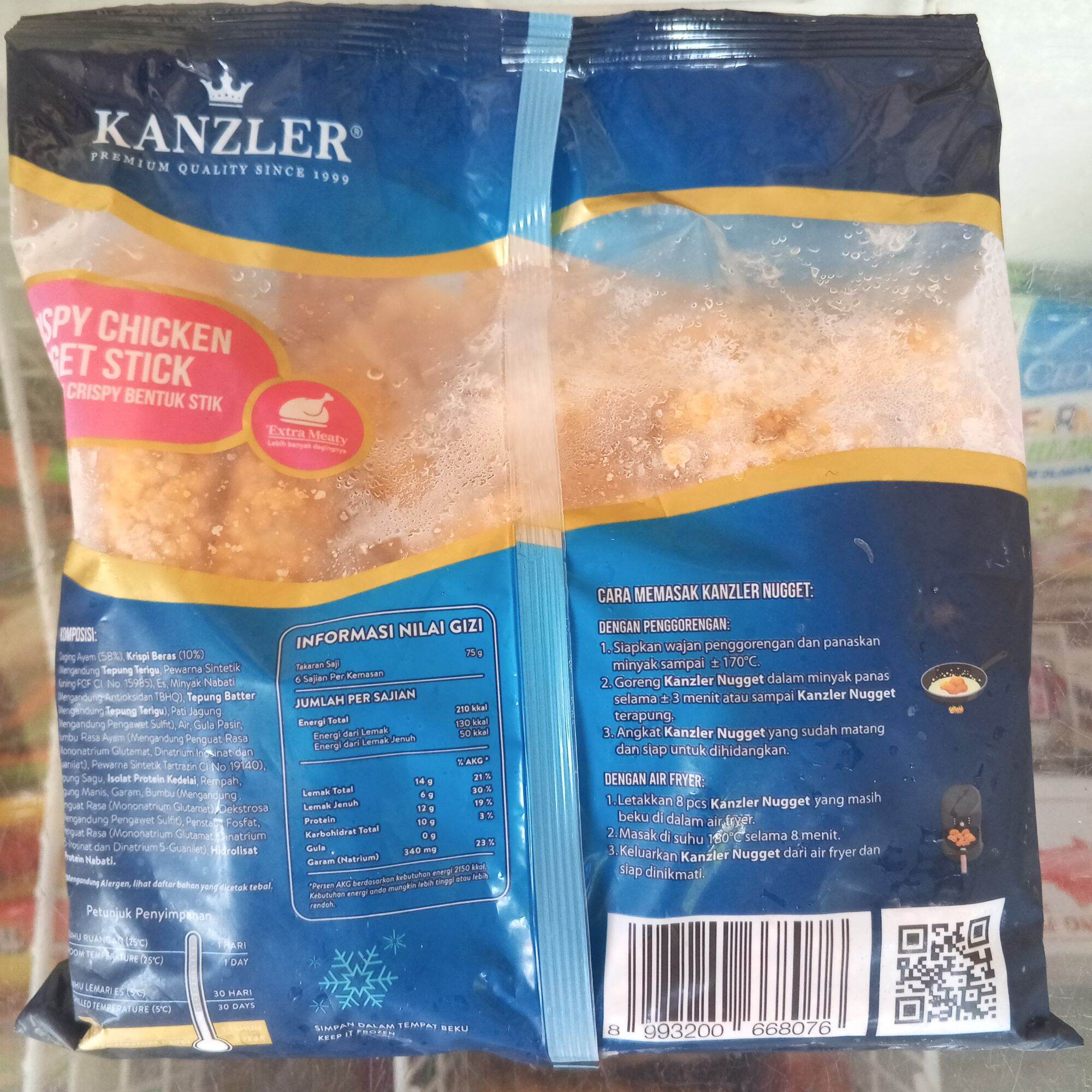 Kanzler Crispy Chicken Nugget Stick | Naget Ayam Krispi Stik | Lazada ...