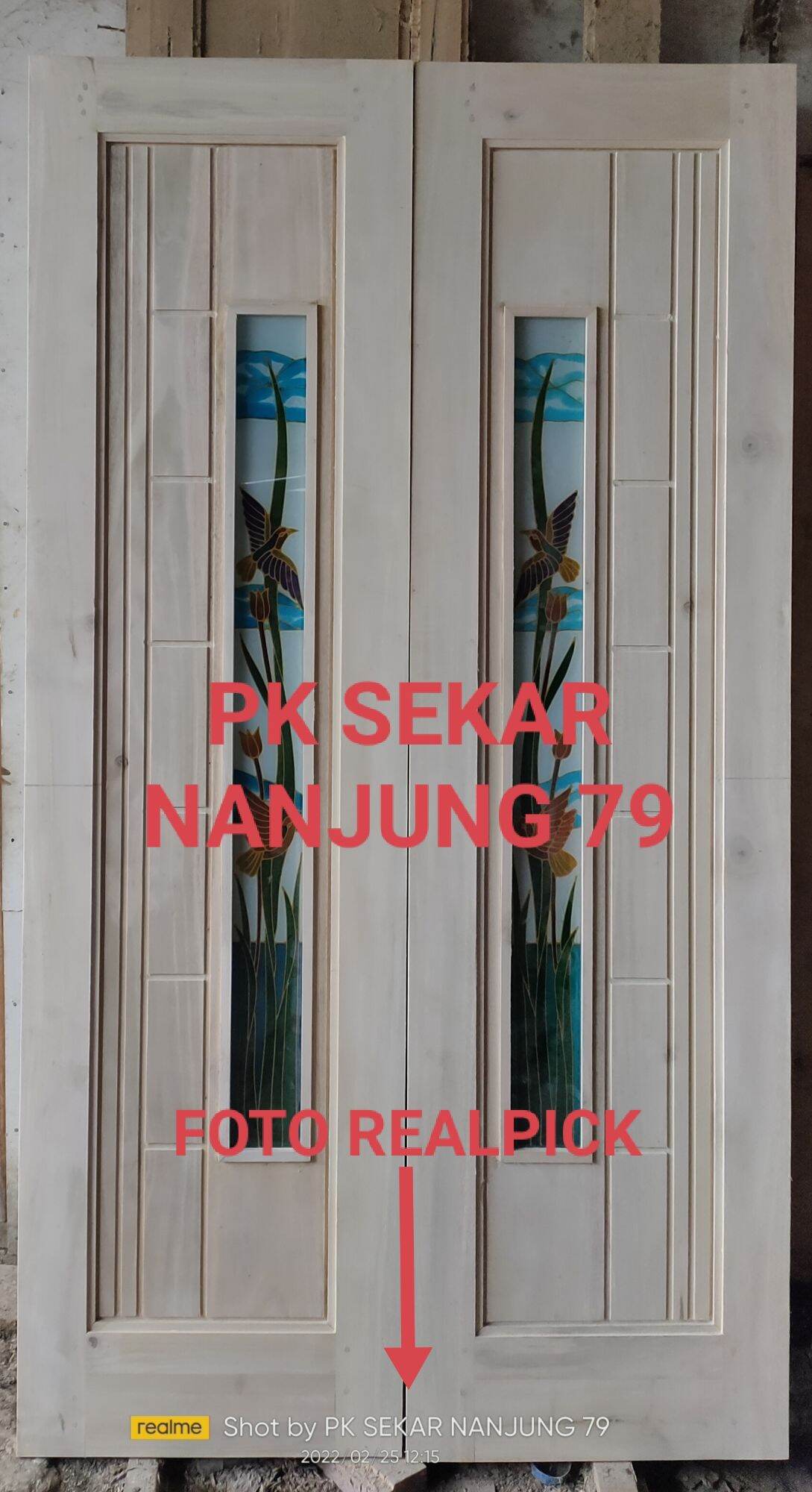 KUSEN PLUS PINTU KUPU-KUPU MOTIF KACA UKURAN 120X200CM BONUS 2PCS ...