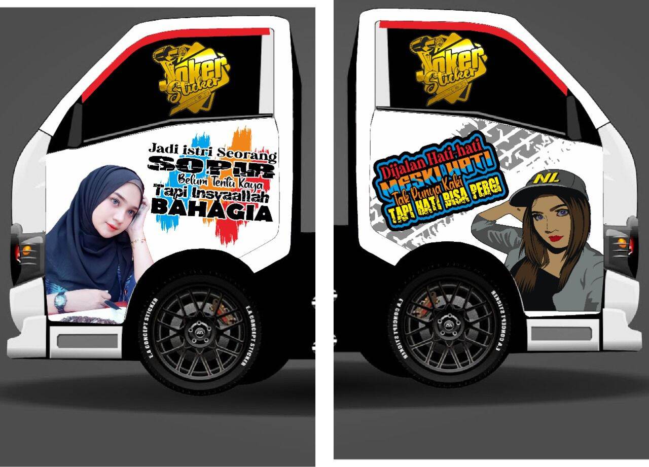Sticker Variasi Pintu Pickup All Juga Bisa DiAplikasikan Seluruh Mobil ...