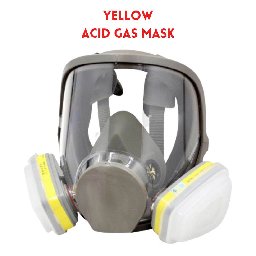SAFETY GAS MASK FULLFACE 6800 FOR AMONIA ACID ORGANIC MASKER ...